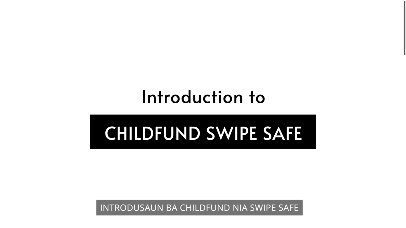 Swipe Safe ChildFund Archives - Ensinu Sekundária Jerál Nino Konis ...